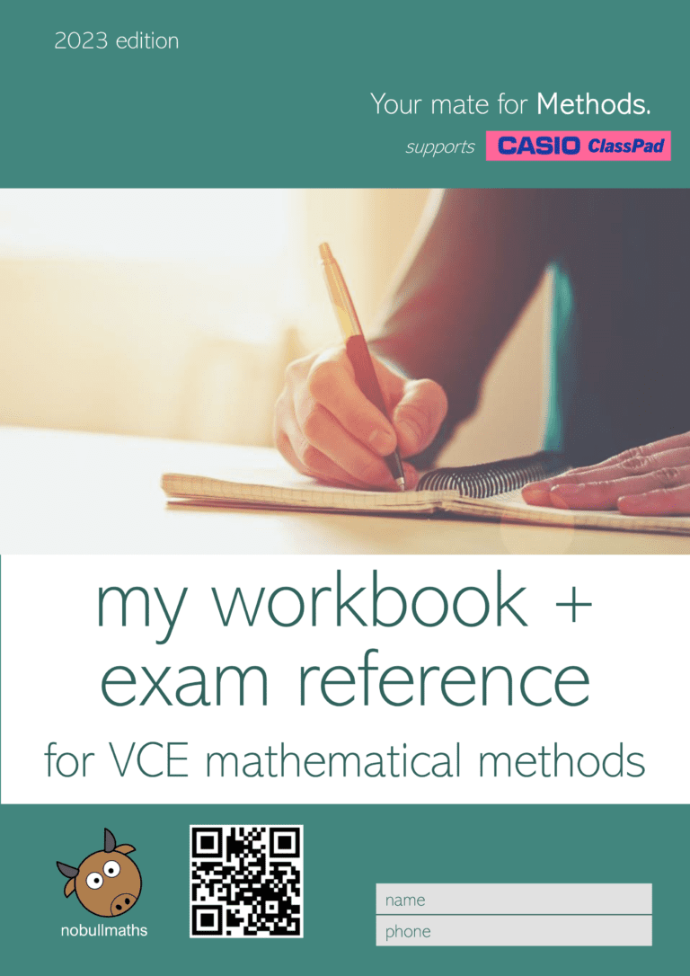 No Bull Maths - the VCE Maths Method workbook you need